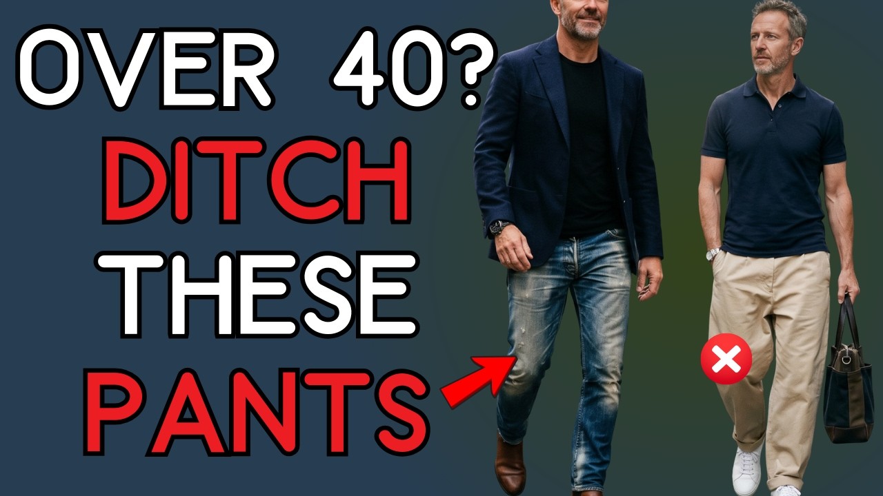5 PANTS Mistakes That Ruin Your Style After 40 – And What to Wear Instead | 40+ Men's Fashion