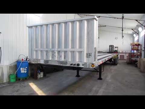 2012 Utility 45'x102" Aluminum/Steel Combo Flatbed Princeton/Moffett Trailer For Sale stk 2805
