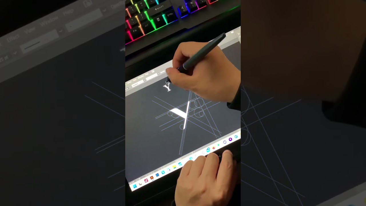 amazing YF logo design tutorial for beginners | adobe illustrator tutorial | designbazzar