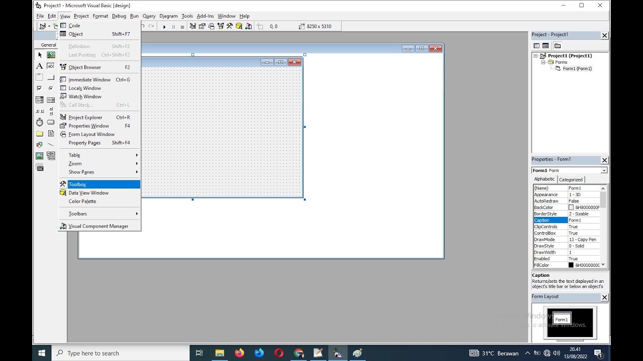 mengenal toolbox visual basic