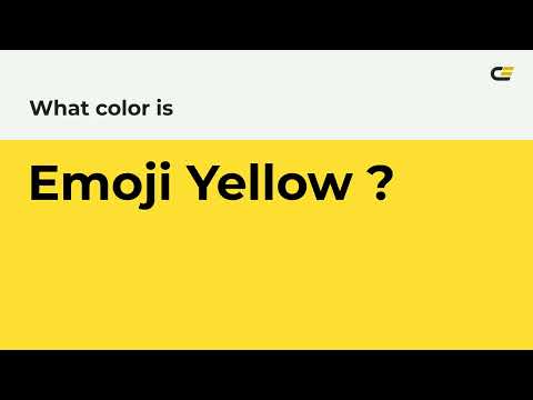 What color is Emoji Yellow ? #ffde34 hex color - Green color - Warm color ffde34