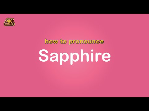 how to pronounce Sapphire 【Name】