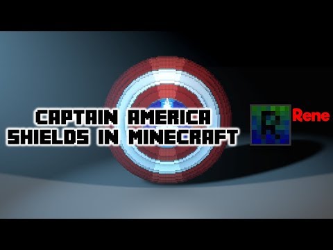 2 Gigantic Captain America shields Minecraft Map