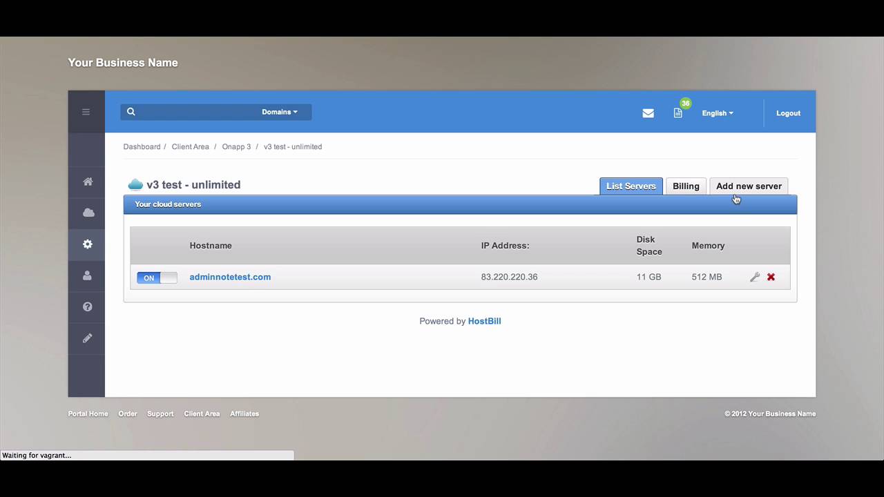 HostBill   Cloud Sizes Flavors Management