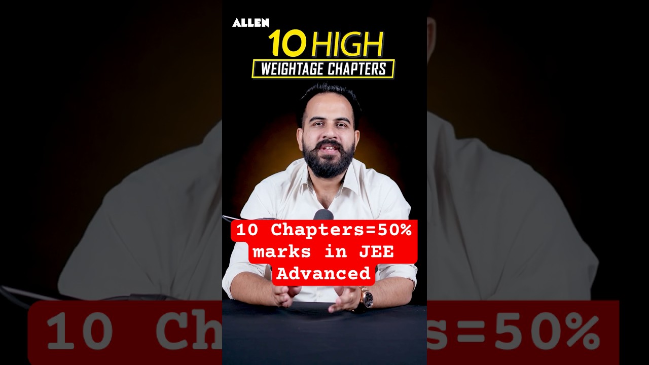 JEE Advanced Maths Strategy 🔥 50% Weightage वाले Chapters You Can’t Miss! | Sachin Mor Sir