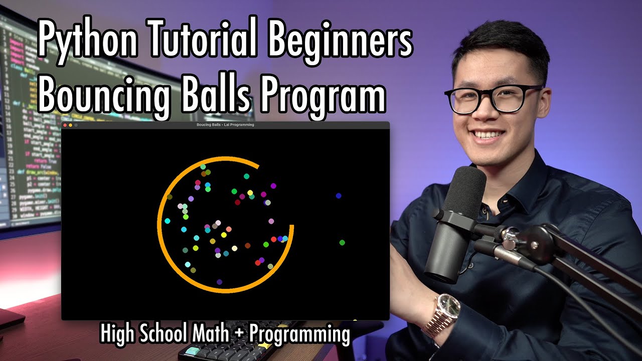 Create the Viral Satisfying Bouncing Balls Game from Scratch - Python Beginner Tutorial