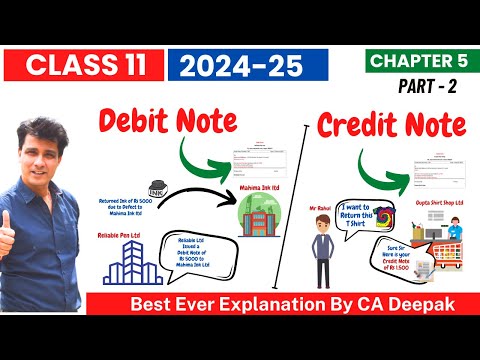 Debit Note and Credit Note | Source Documents and Vouchers | Class 11 | Chapter 5 | Part 2