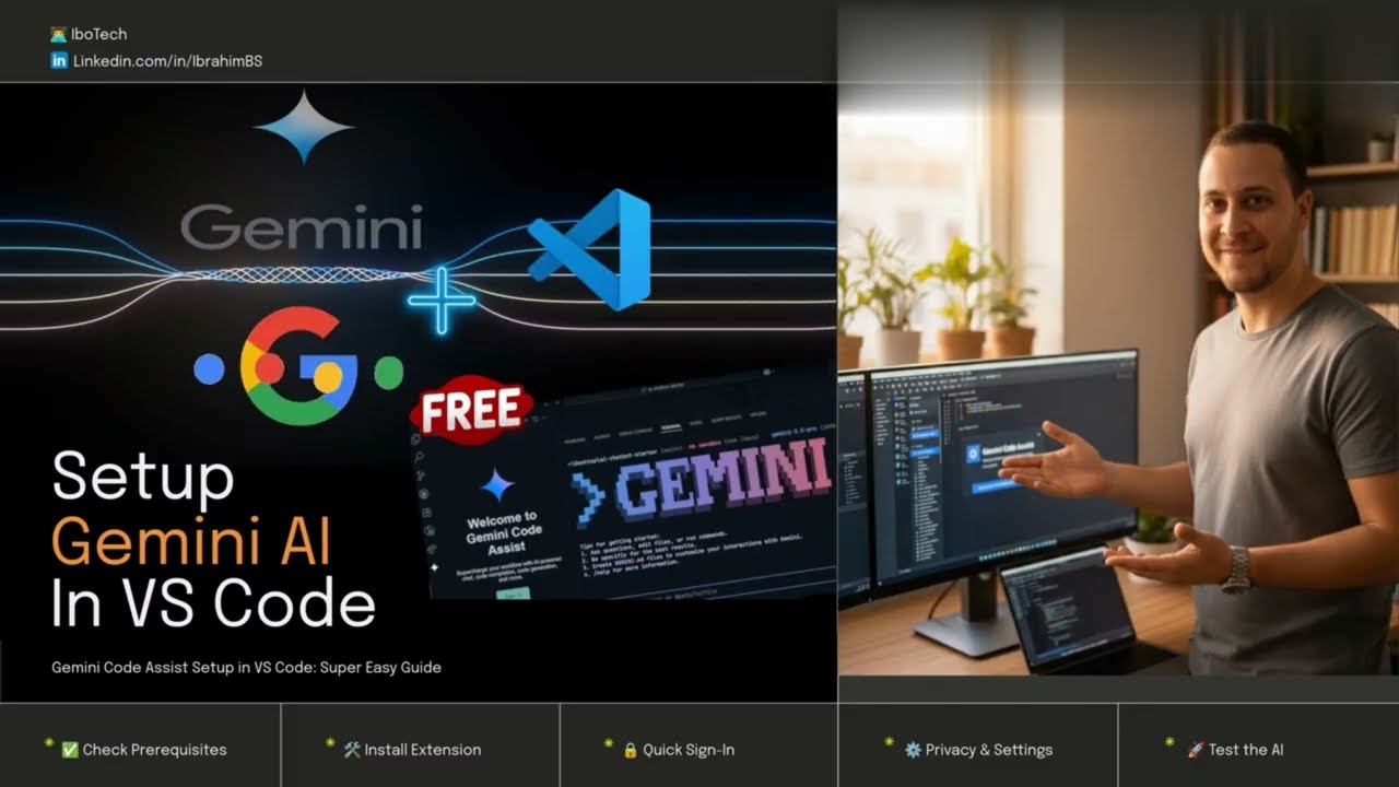 Easy Gemini Code Assist Setup in VS Code (2025) | 5-Minute Beginner Guide