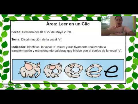 LEER EN UN CLIC 18- 22 MAY0 – PRIMER NIVEL CCA