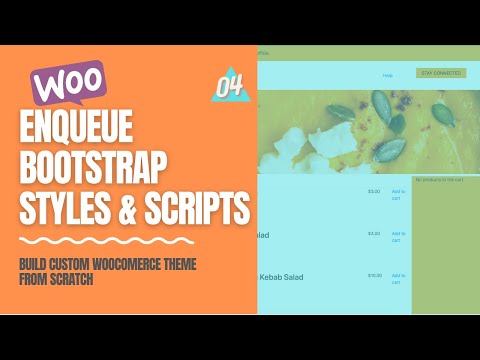 Learn Enqueue Bootstrap Styles Script right Woocommerce Custom Theme Development for WordPress ...