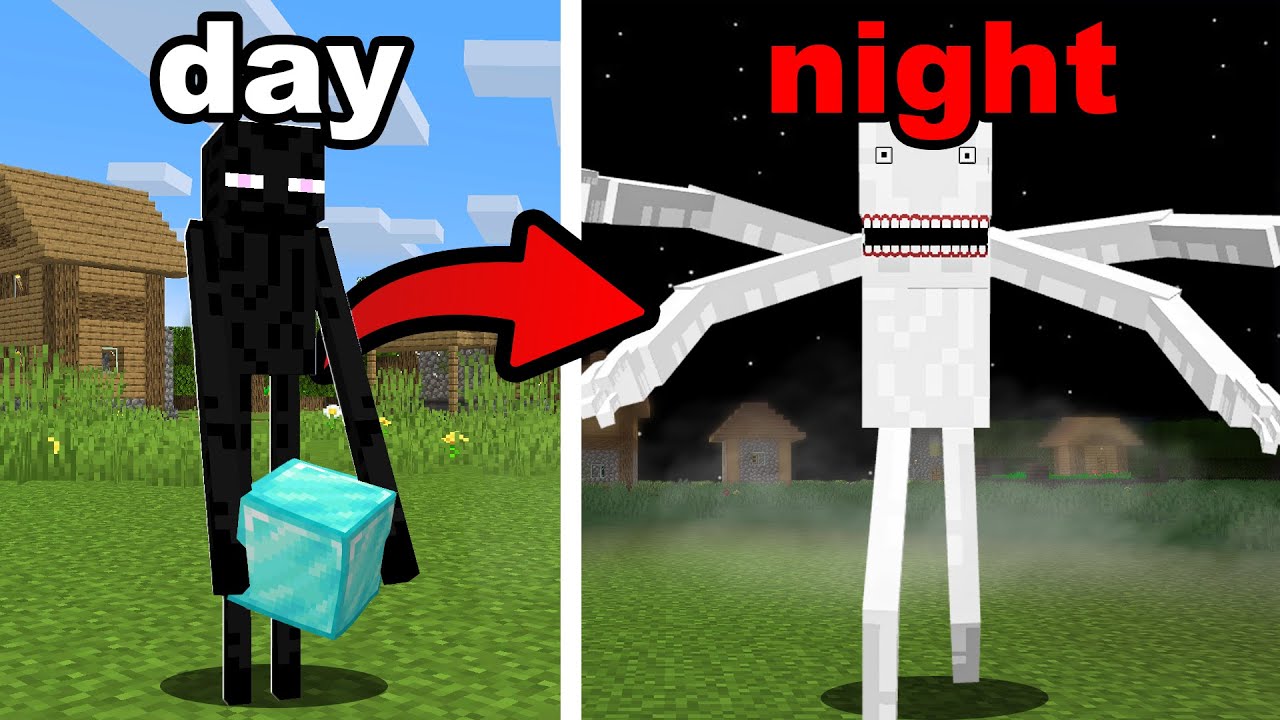 I Made A MUTANT WHITE Enderman To Scare My Friends