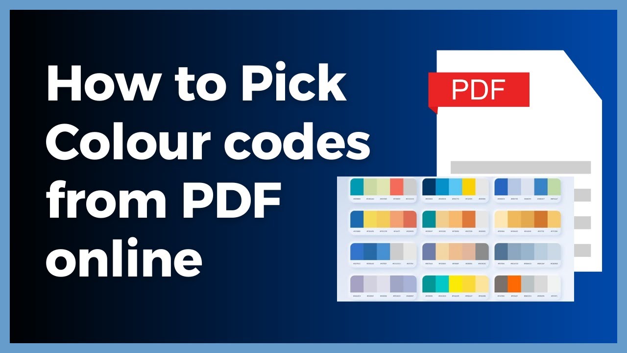 How to Easily Pick Color Codes from a PDF Doc Online