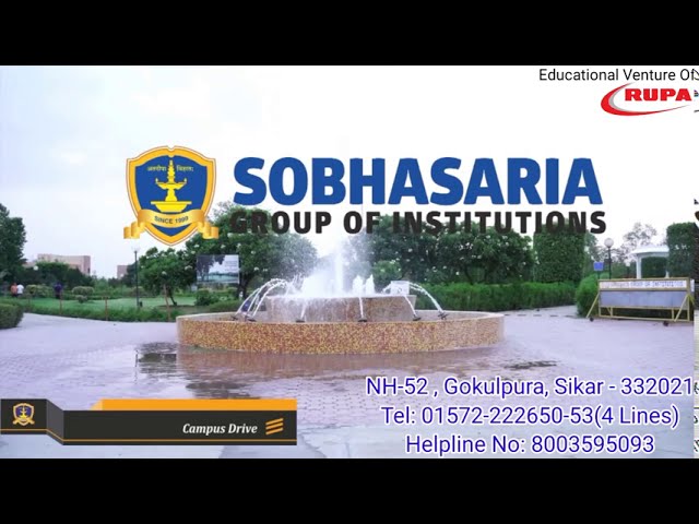 Video Gallery | Sobhasaria Group of Institutions, Sikar