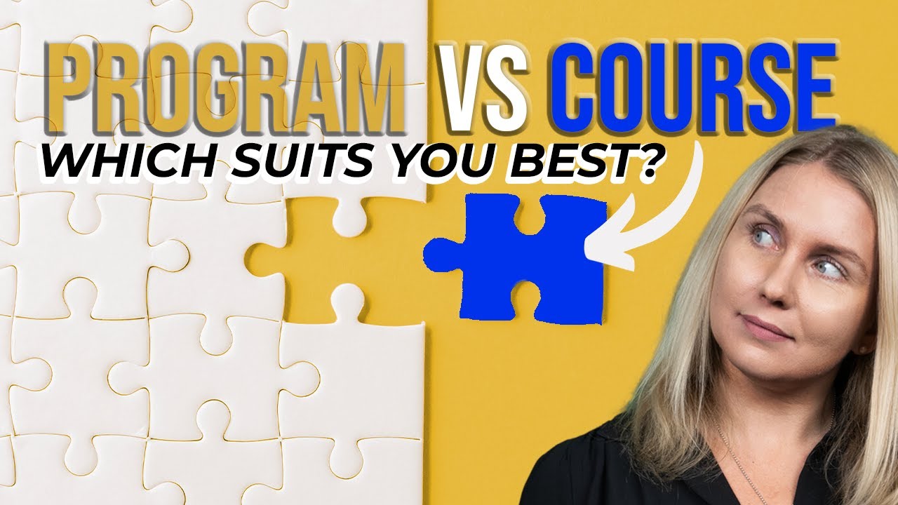Programs Vs Courses: There IS a difference