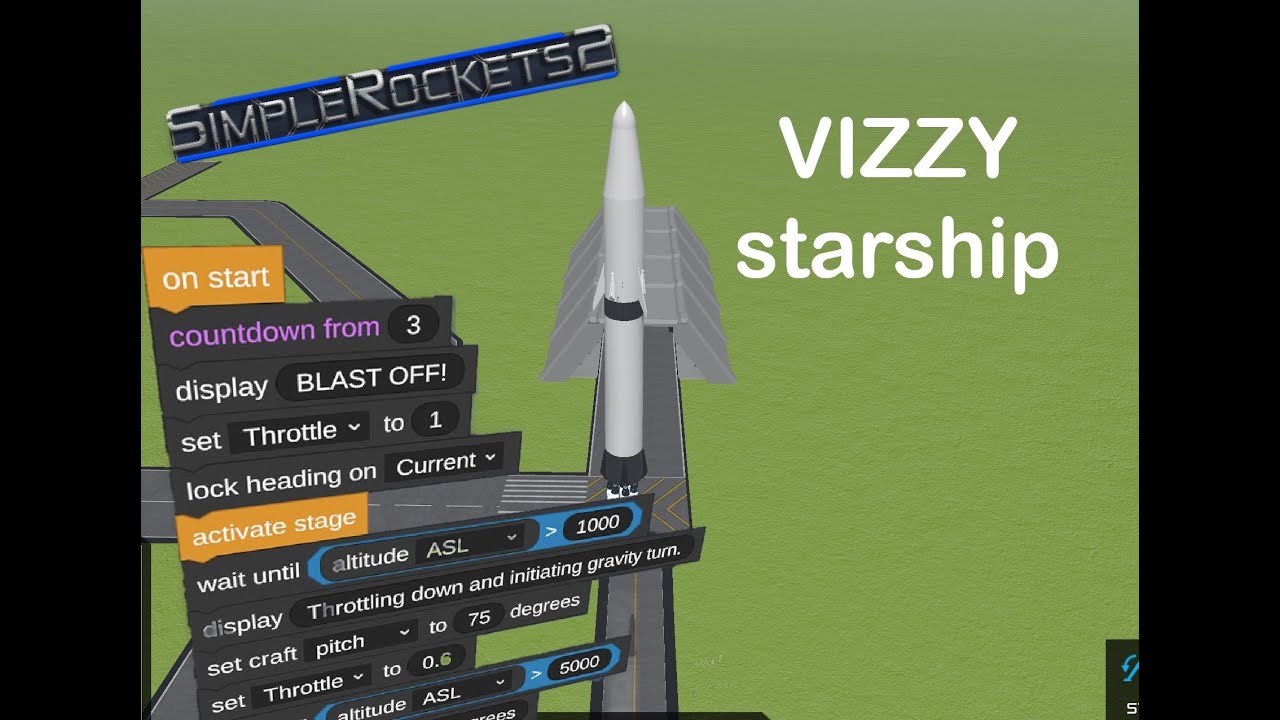 Automatic starship| SimpleRockets 2| V 0.9.3