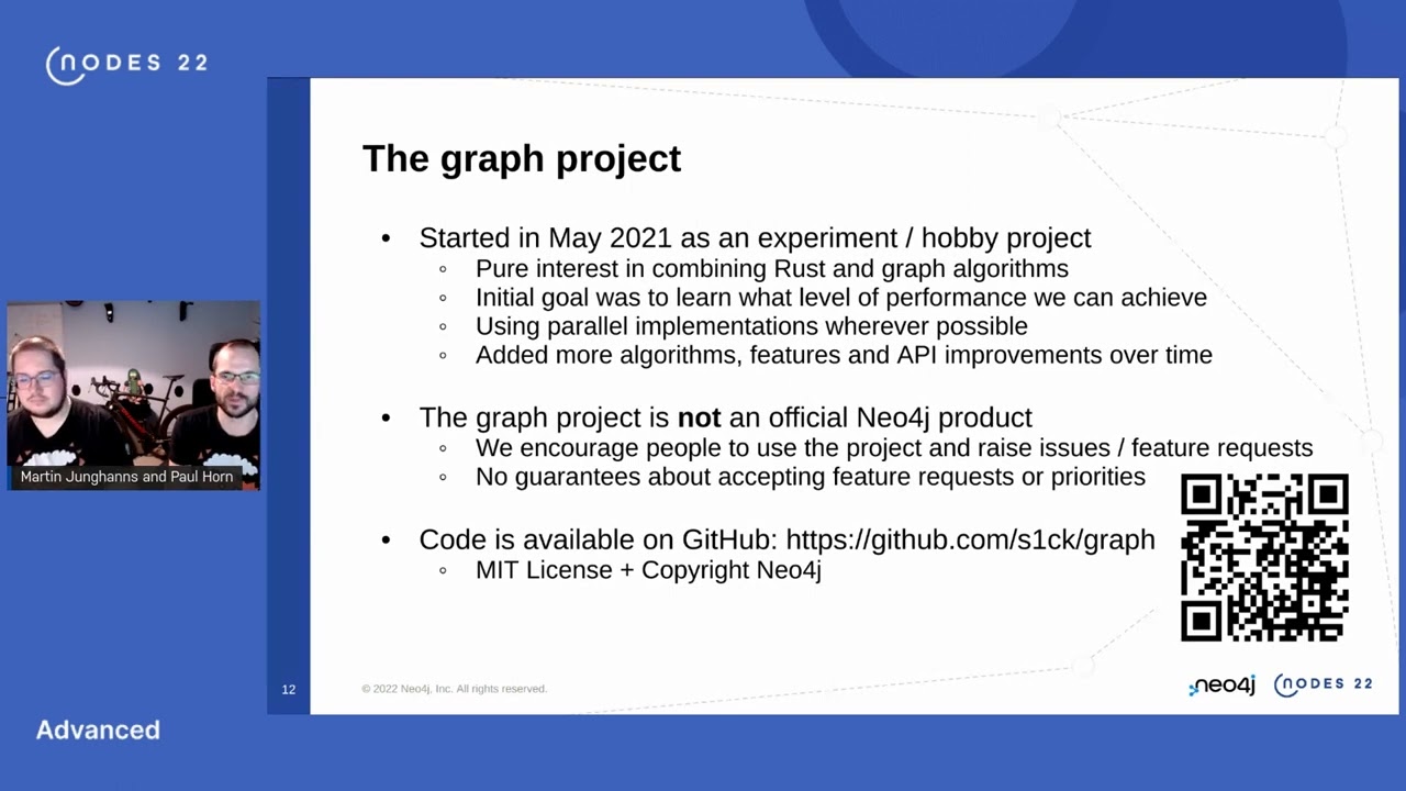 Video: 104 Native Graph Algorithms in Rust - NODES2022 - Martin ...
