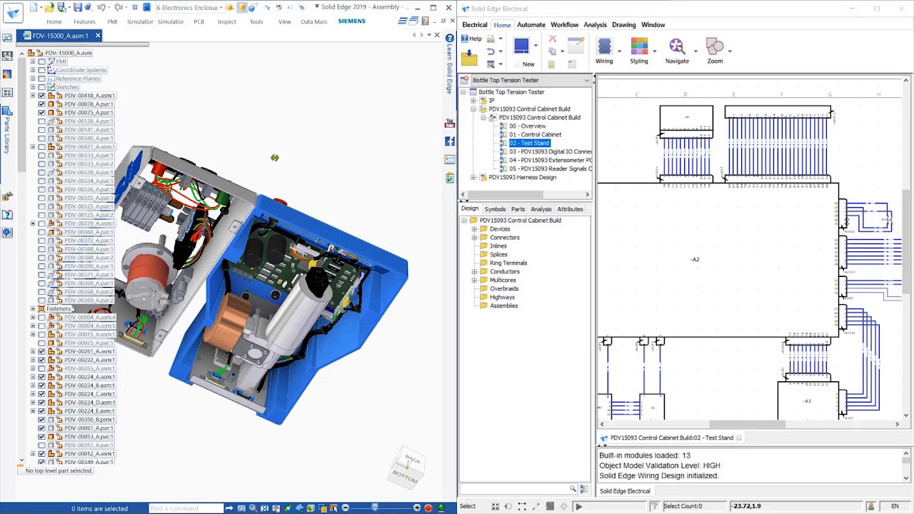 Wiring and Harness Design in Solid Edge 2019