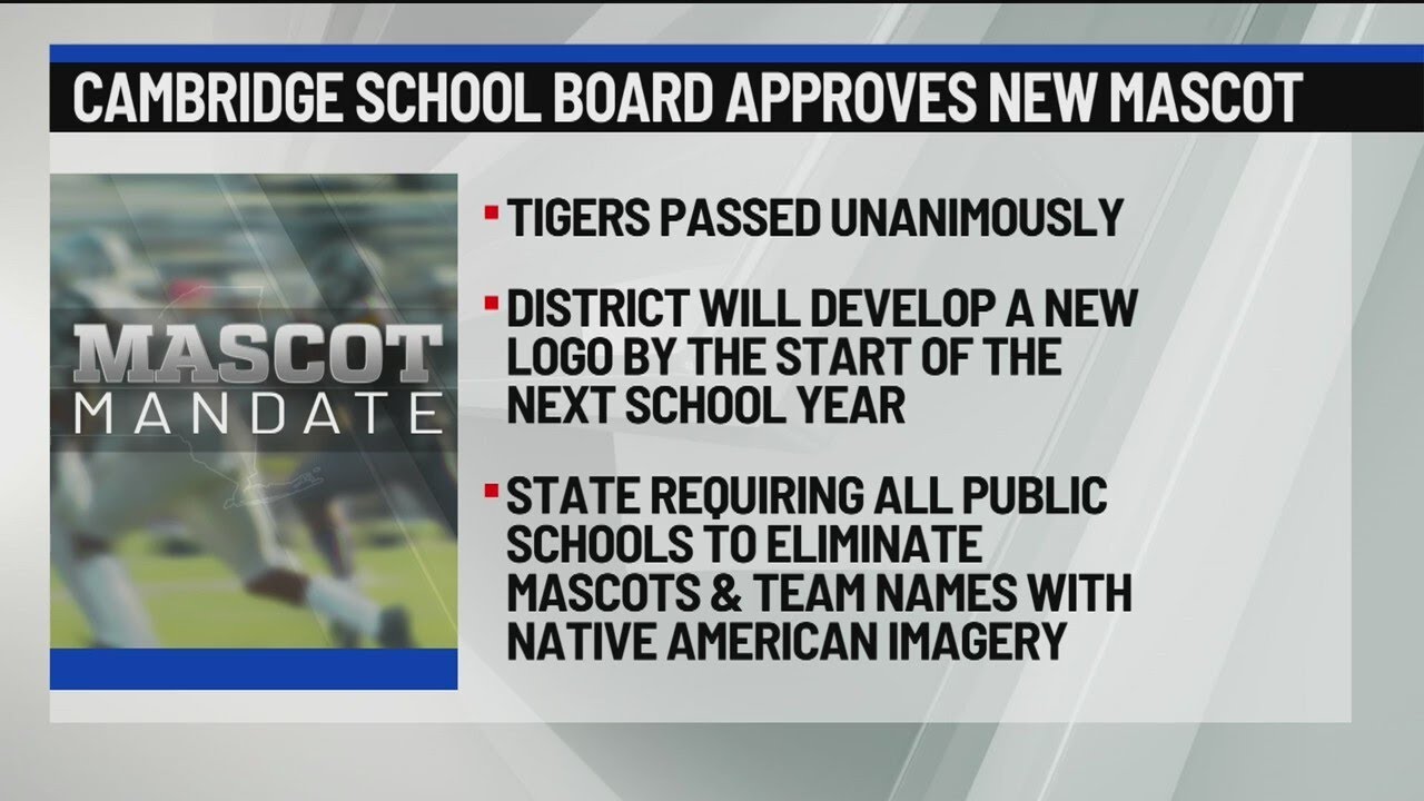 Cambridge school board approves new mascot