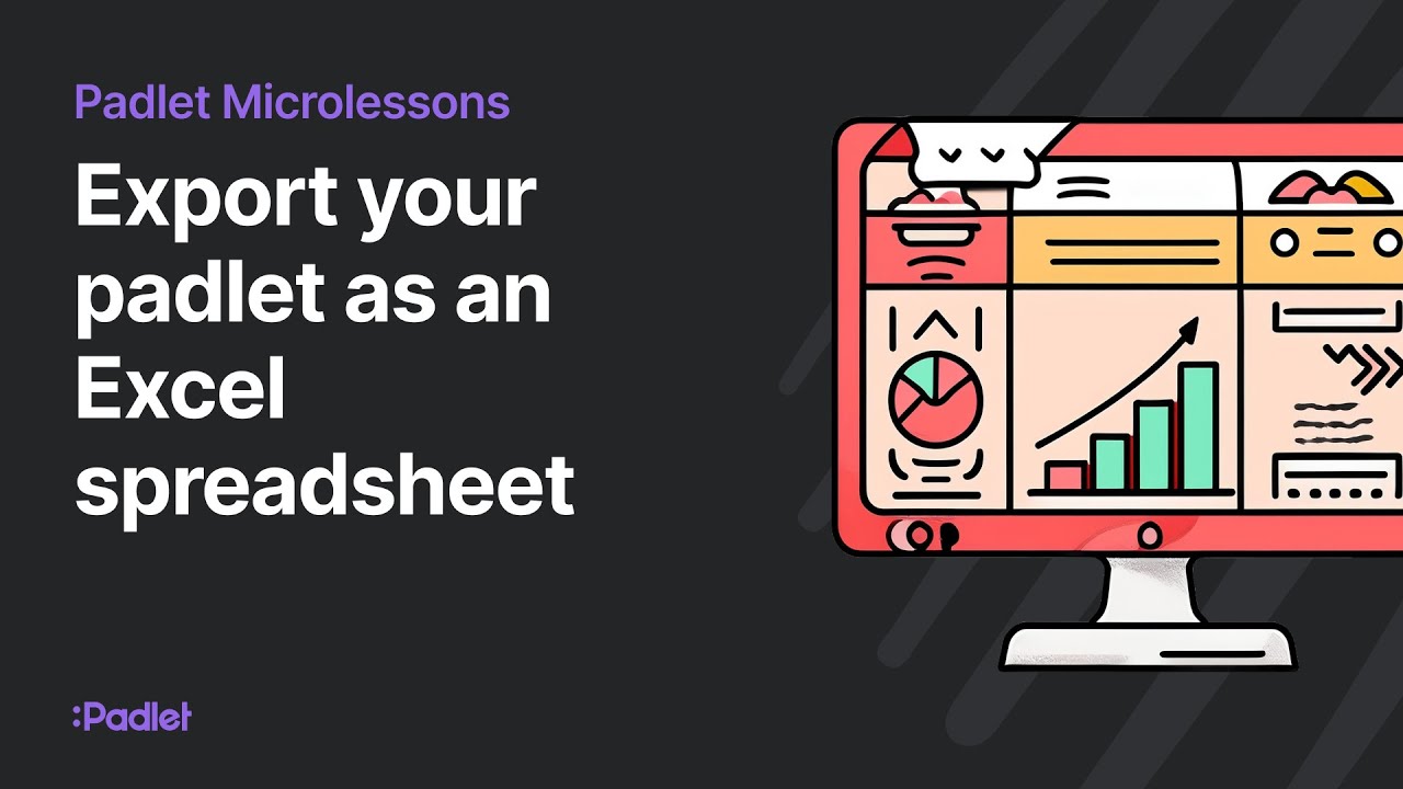 Export your padlet as an Excel spreadsheet