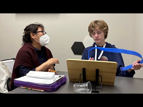 Gabe an autistic and Nonspeaking Teen communicates thru Spelling and Typing! #autism #nonverbal #aac