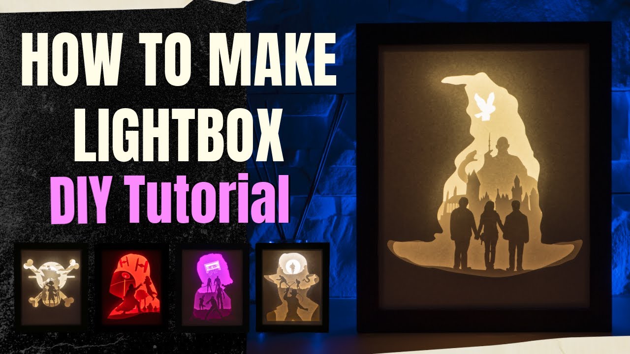 DIY Lightbox Tutorial – How to Make a Stunning Lightbox at Home! ✨🎬