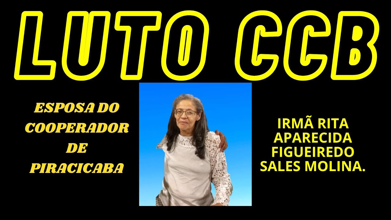NOTA DE FALECIMENTO CCB. IR. RITA APARECIDA FIGUEIREDO SALES MOLINA