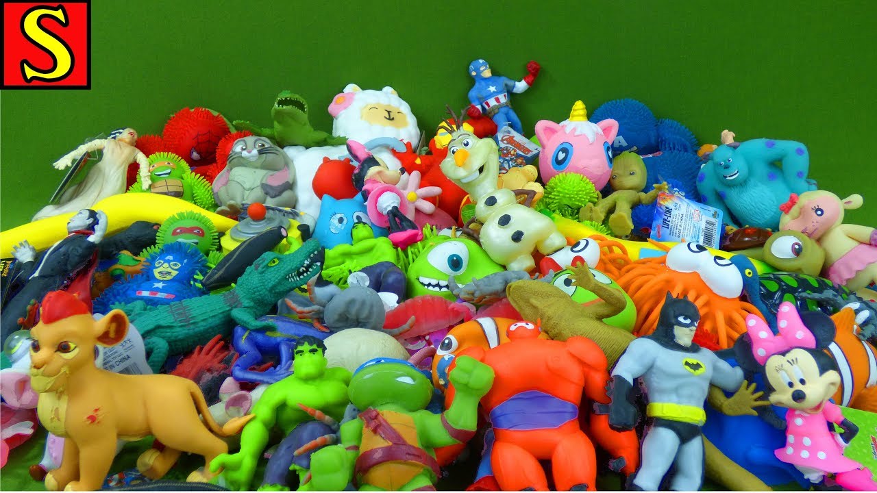 100's of Stretchy Toys!! Marvel Avengers, Disney, and so much more!