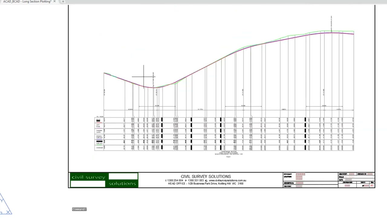 Plotting Long Sections | Trying some Basic Settings