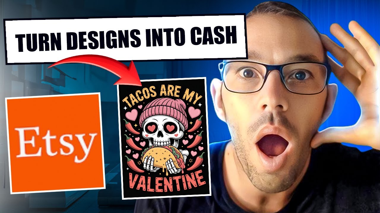 💥 HOW I Make MONEY with PNGs on ETSY – From DESIGN to DOWNLOAD in 1 Video! 💰