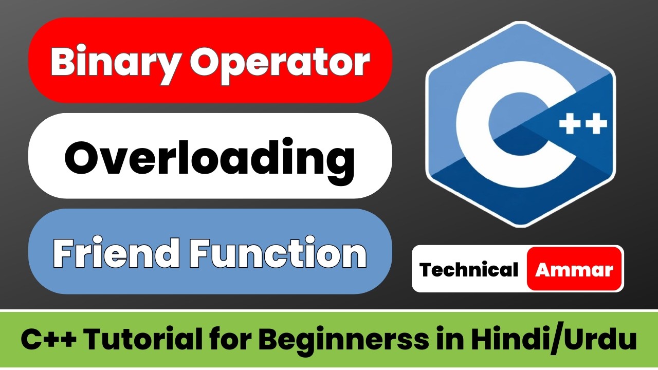 Binary Operator Overloading in C++ using Friend Function | C++ Tutorial for Beginners #66