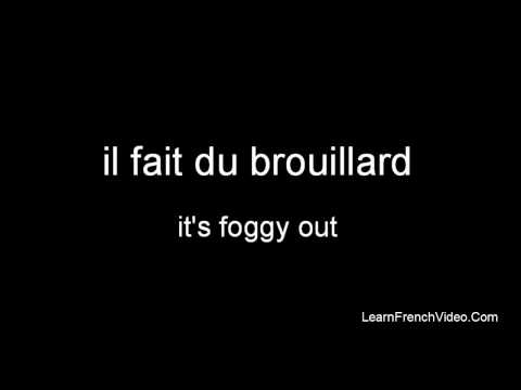 French Weather Vocabulary