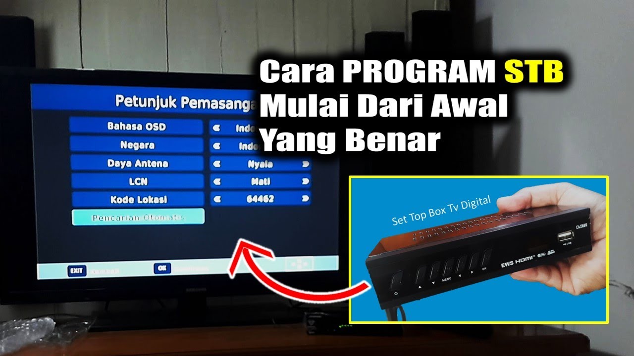 Cara MEMPROGRAM Set Top Box Tv Digital Mulai Dari AWAL