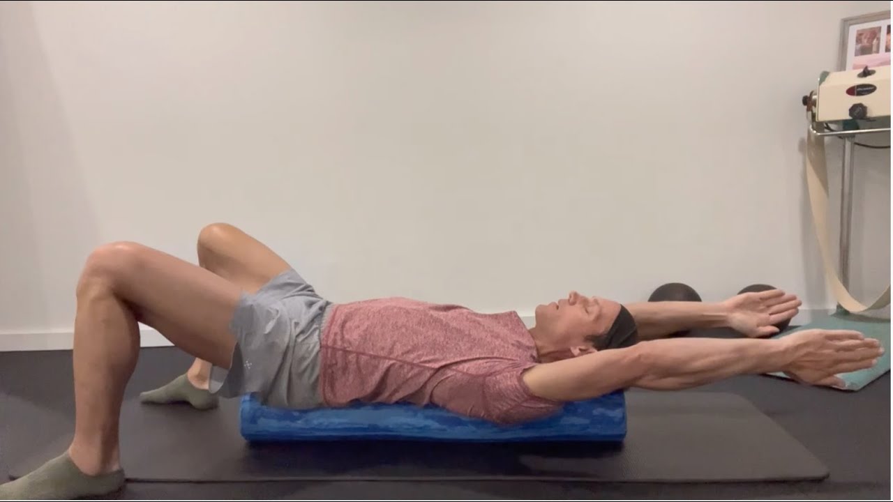 Shoulder Flexion Mobility On A Foam Roller