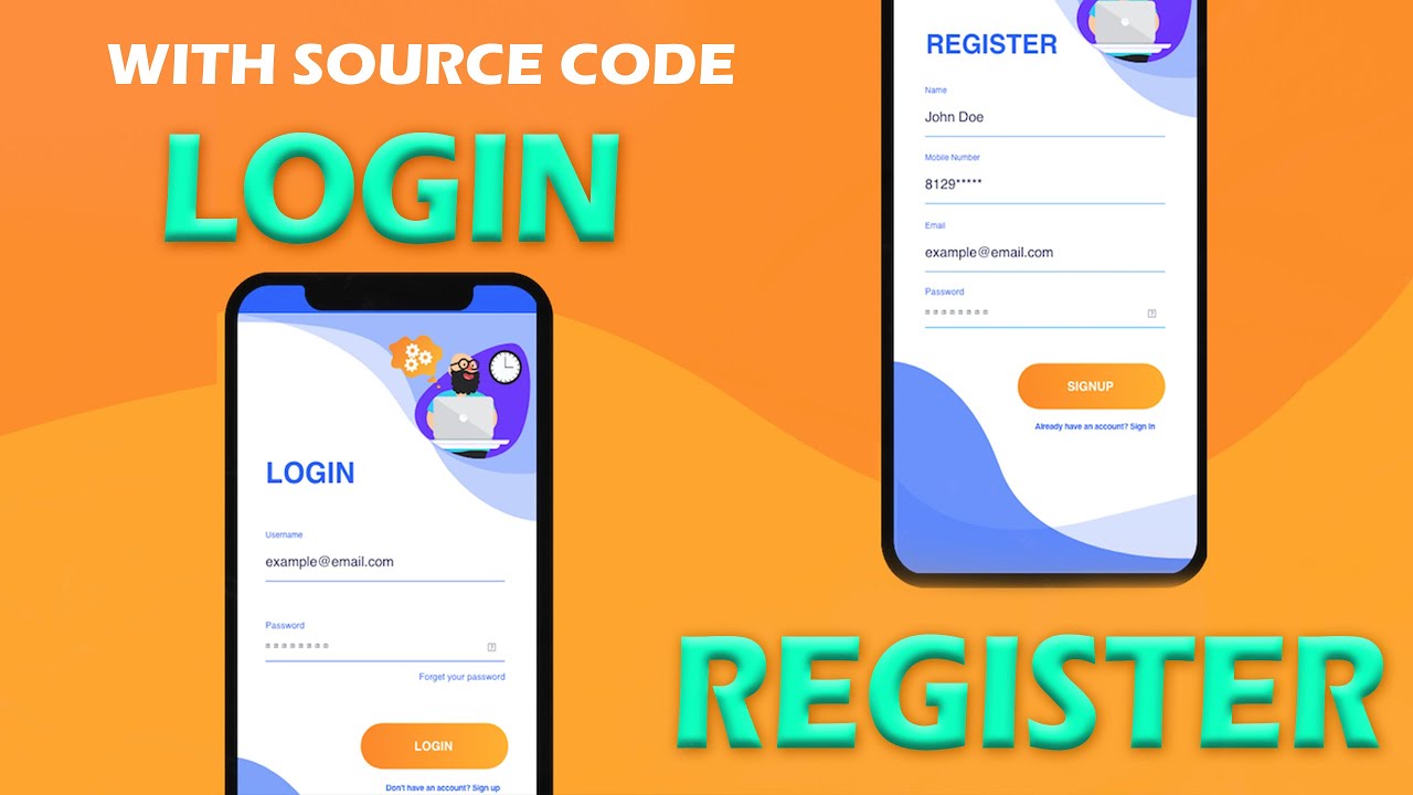 Create Registration & Login Page in Android Studio using SQLite (Step By Step)