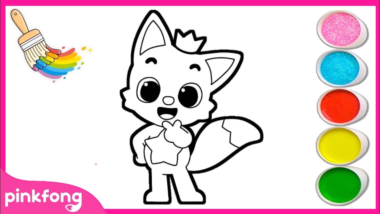Pinkfong coloring page || EPISODE 7 II Popular Coloring Pages for kids and Toodler