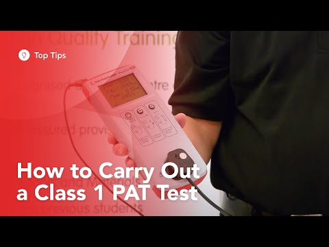 How to Carry Out a Class 1 PAT Test