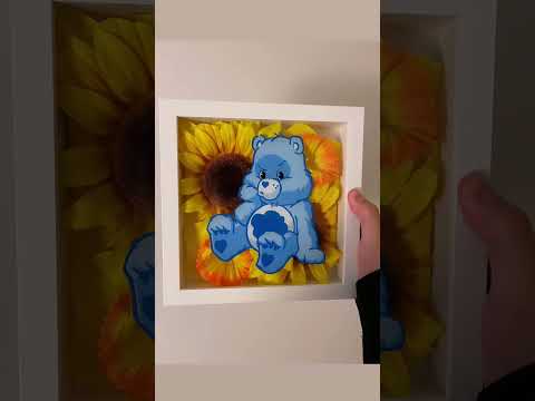 Grumpy Care Bear Glass Painting #carebears #shorts