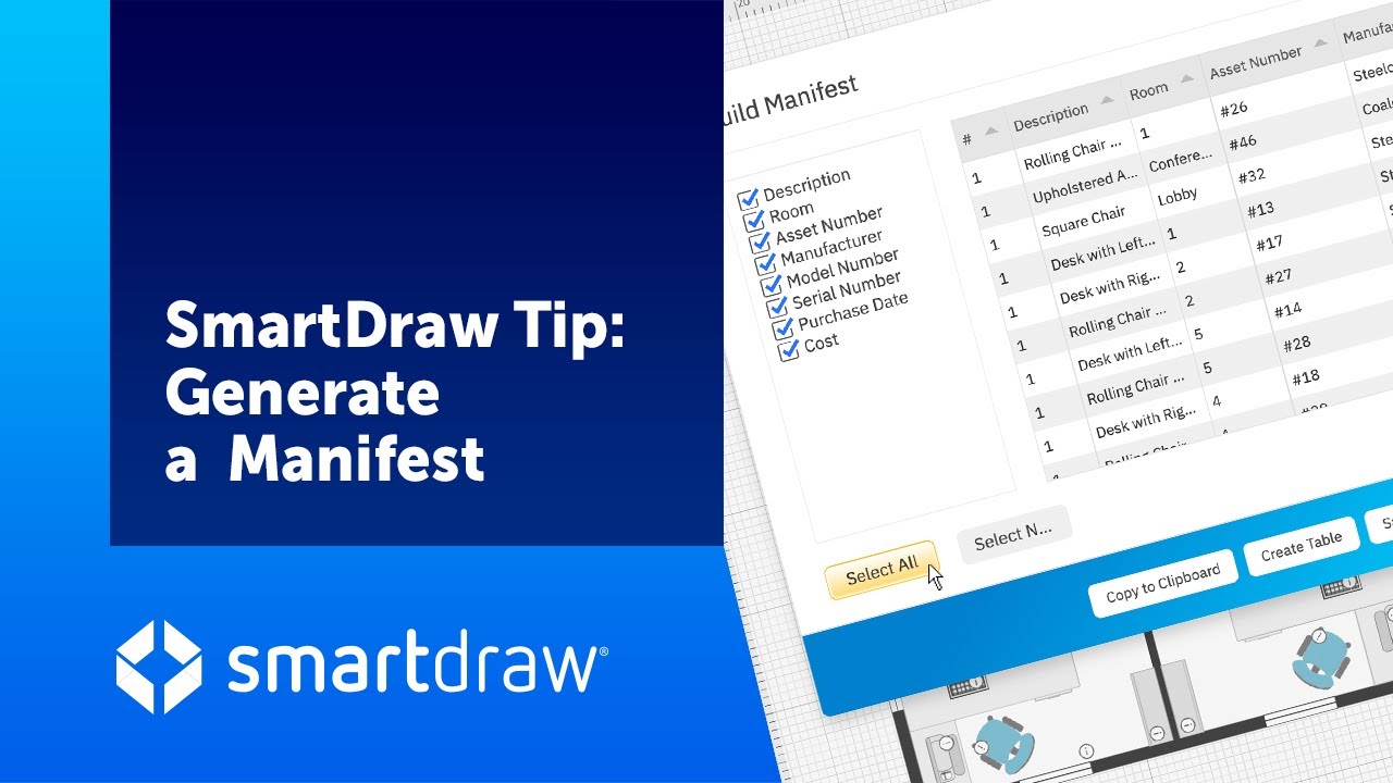 SmartDraw Tip: Generate a Manifest
