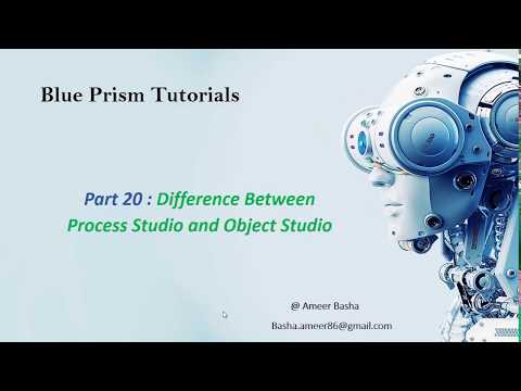 Part 20 : Difference Between Process Studio and Object Studio – Learn ...