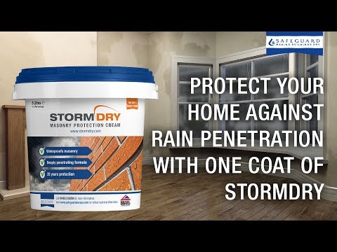 Stop Rain Penetration with Stormdry Masonry Protection Cream