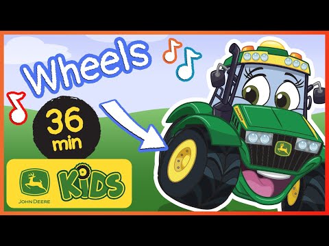 Wheels on the Tractor | 30 Minute Compilation - Nursery Rhymes πΆ | John Deere Kids