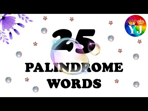 Palindrome Words | 25 English Palindrome Words | Word Puzzles | Find Palindrome