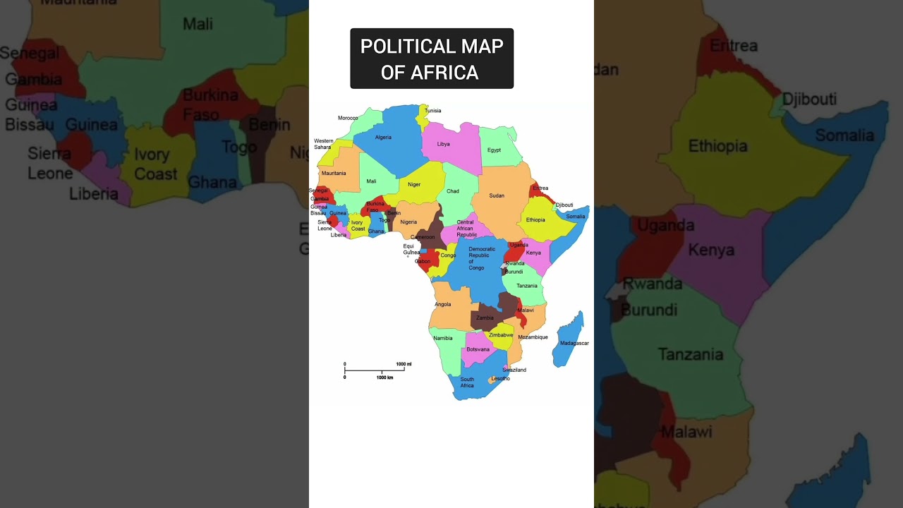 political map of Africa