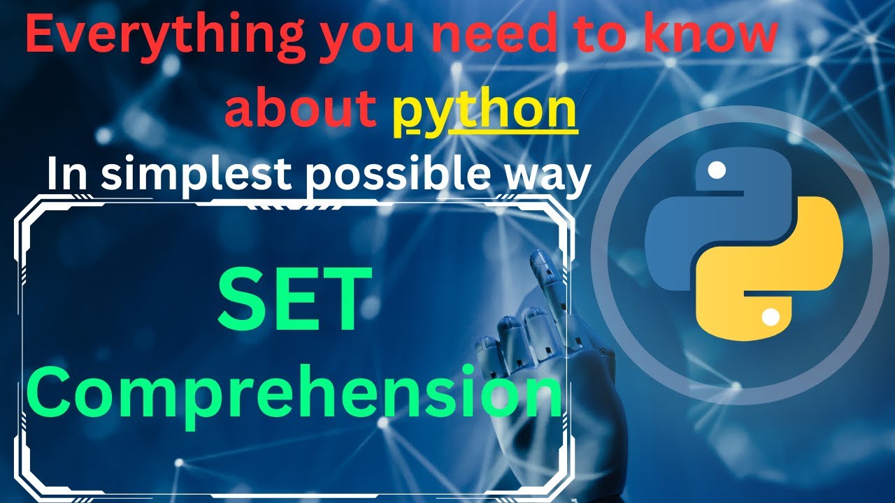 Set Comprehension - Python #set #comprehension #python #pythonforbeginners #pythonfullcourse