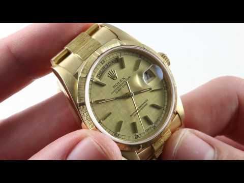 Rolex Day-Date Yellow Gold "President" 18248 Luxury Watch Review