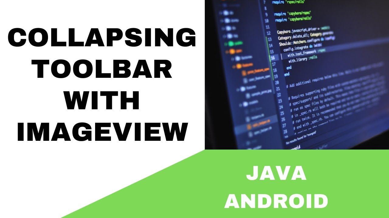ANDROID - COLLAPSING TOOLBAR WITH IMAGEVIEW TUTORIAL IN JAVA