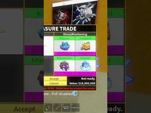Trading Dragon Fruit For Kitsune And Leopard In Roblox Blox Fruits...