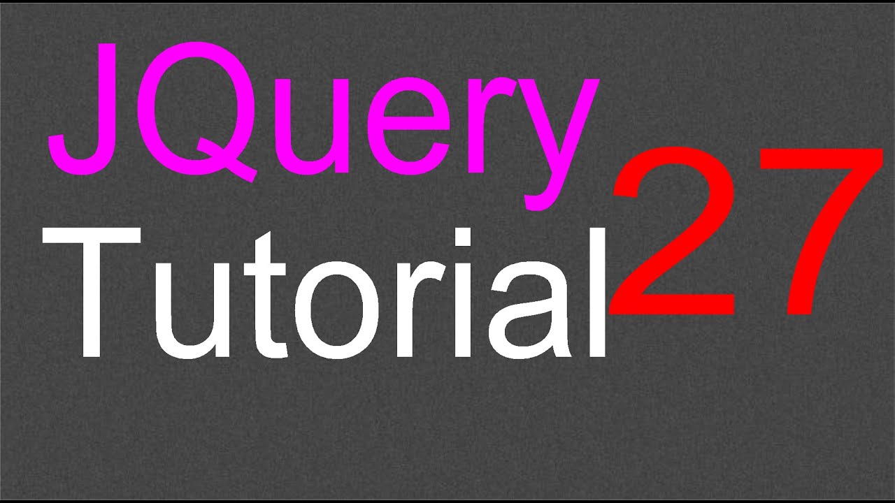 jQuery Tutorial for Beginners - 27 - Datepicker options