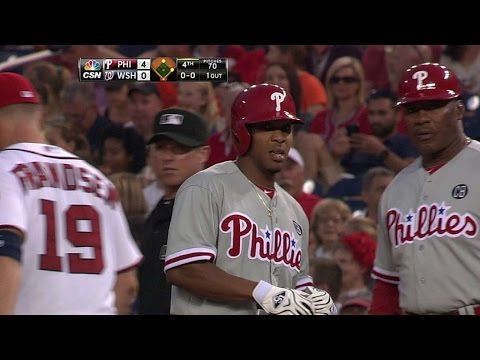 PHI@WSH: Revere grounds an RBI single to right field