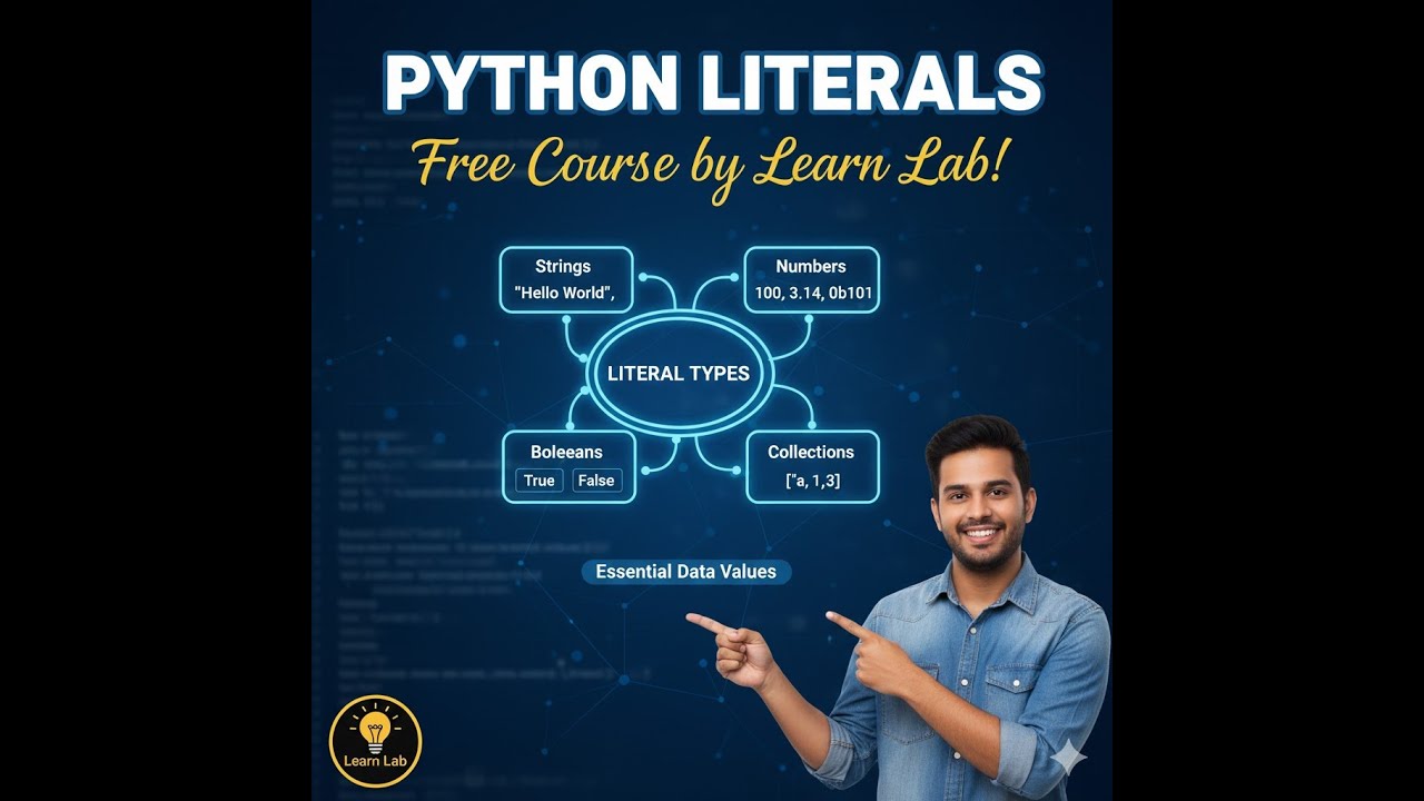 Python literals Free Course byLearn Lab